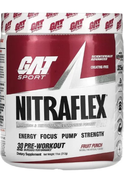 Gat Sport Nıtraflex Dmae And Pre Workout 312 Gram.(Adınıza Faturalı Resmi Orj Amerikan Ürünü) Gat Sport Nıtraflex Dmae And Pre Workout 312 Gram.(Adınıza Faturalı Resmi Orj Amerikan Ürünü)