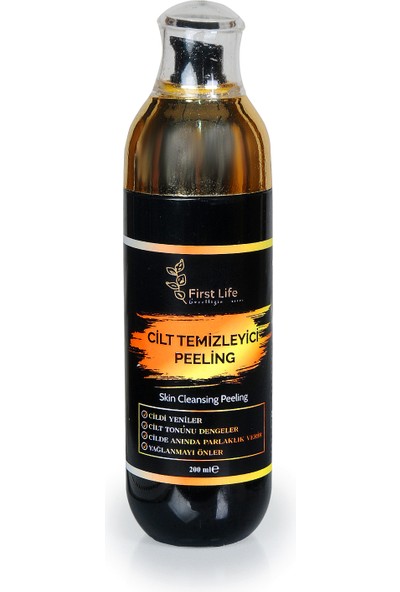 First Life Cosmetic Cilt Yenileyici Arındırıcı ve Canlandırıcı Cilt Peelingi 200 ml First Life Cosmetic Cilt Yenileyici Arındırıcı ve Canlandırıcı Cilt Peelingi 200 ml