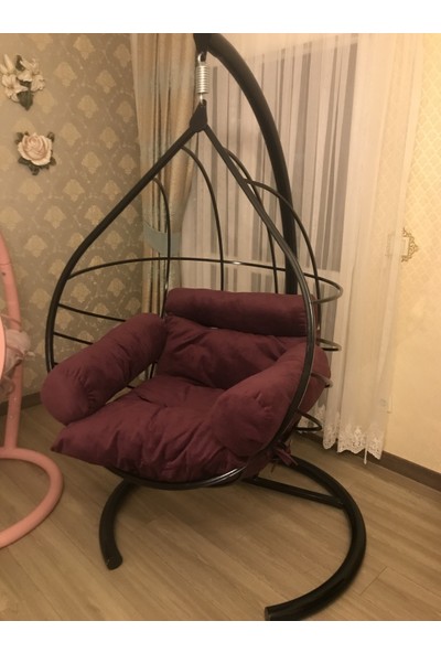 Yoko Damla Bahçe Balkon Salıncağı Siyah