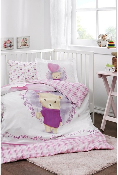 Özdilek Purple Lover Battaniyeli Bebek Nevresim Takımı Pembe