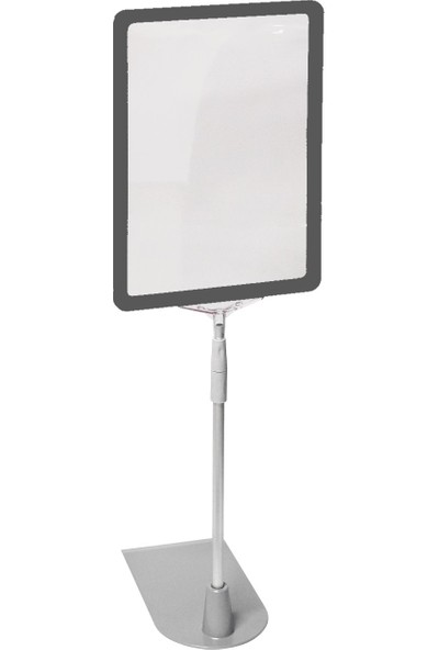 Aspos Display Ayaklı Plastik A6 Çerçeve Takımı Gri (Antrasit)