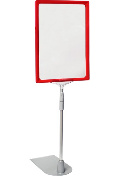 Aspos Display Ayaklı Plastik A5 Çerçeve Takımı Kırmızı