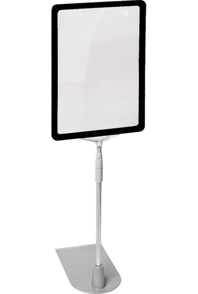 Aspos Display Ayaklı Plastik A4 Çerçeve Takımı Siyah