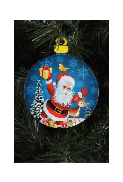 Hediyedebiz Ahşap Noel Baba 6 Lı Yılbaşı Ağaç Süsü (8cm) Hediyedebiz Ahşap Noel Baba 6 Lı Yılbaşı Ağaç Süsü (8cm)