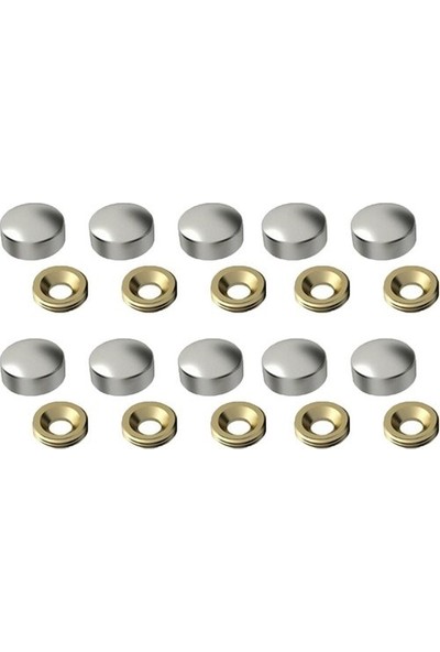 Nsp Vida Tapası Krom 15 mm 10 'lu Nsp Vida Tapası Krom 15 mm 10 'lu