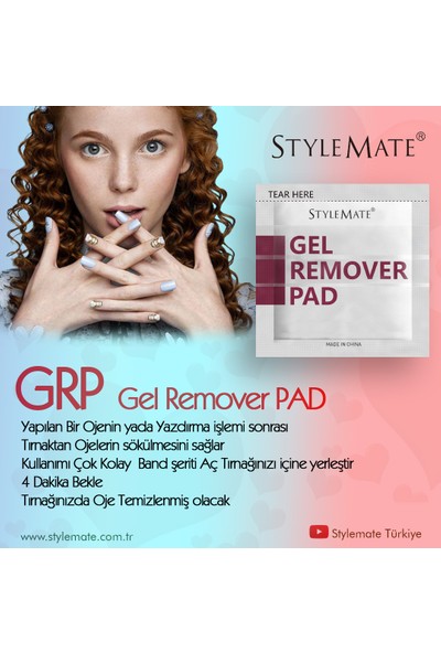 Stylemate Oje Sökücü Bez Grp Gel Removed Pad Kalıcı Oje Jel Tırnak Sökücü 50 Adet Stylemate Oje Sökücü Bez Grp Gel Removed Pad Kalıcı Oje Jel Tırnak Sökücü 50 Adet