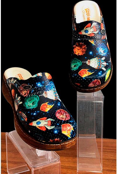 Çizgi Medikal Vivocolor Galaksi Desenli Kadın Sabo Terlik Doktor Hemşire Hastane Terliği Çizgi Medikal Vivocolor Galaksi Desenli Kadın Sabo Terlik Doktor Hemşire Hastane Terliği