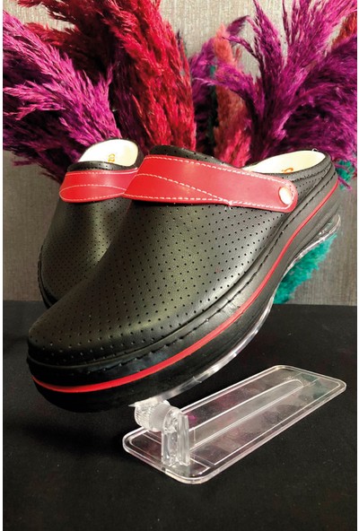 Çizgi Medikal Siyah Klasik Kadın Sabo Terlik Doktor Hemşire Hastane Terliği Çizgi Medikal Siyah Klasik Kadın Sabo Terlik Doktor Hemşire Hastane Terliği