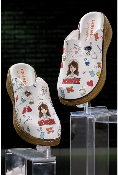 Çizgi Medikal Vivocolor Hemşire Desen Kadın Sabo Terlik Doktor Hemşire Hastane Terliği Çizgi Medikal Vivocolor Hemşire Desen Kadın Sabo Terlik Doktor Hemşire Hastane Terliği