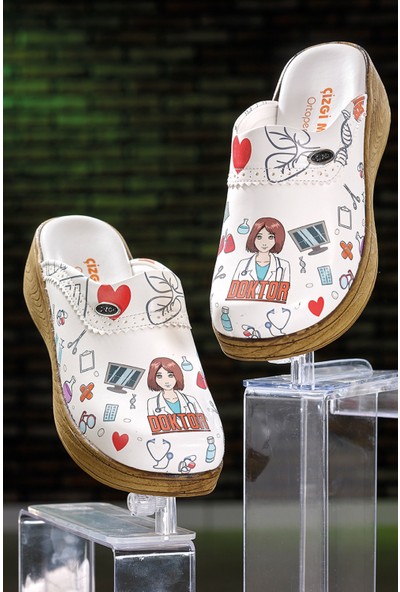 Çizgi Medikal Vivocolor Doktor Desen Kadın Sabo Terlik Doktor Hemşire Hastane Terliği Çizgi Medikal Vivocolor Doktor Desen Kadın Sabo Terlik Doktor Hemşire Hastane Terliği