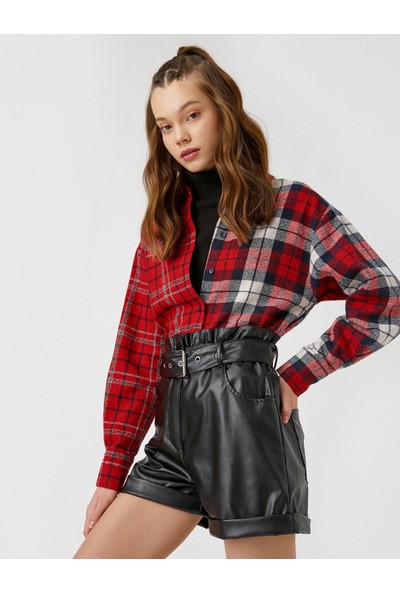 Koton Kareli Uzun Kollu Gömlek