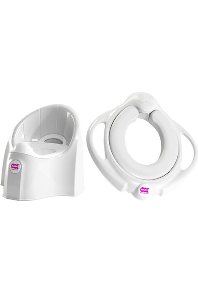 Okbaby Pasha Koltuk Oturak & Pinguo Klozet Adaptörü / Beyaz