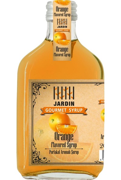 Jardin Portakal Aromalı Şurup 200 ml Jardin Portakal Aromalı Şurup 200 ml