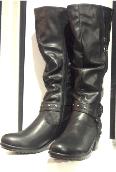 Guja Siyah Tokalı Çizme Hrylc