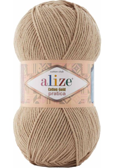 Alize Cotton Gold Pratica Örgü Ipi - 152 Bej Melanj - 100 Gr. 220 mt Alize Cotton Gold Pratica Örgü Ipi - 152 Bej Melanj - 100 Gr. 220 mt