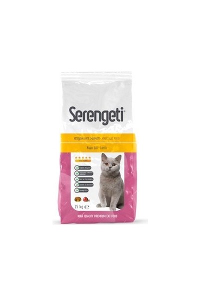 Serengeti Kuzu Etli Kedi Maması 15 kg Serengeti Kuzu Etli Kedi Maması 15 kg