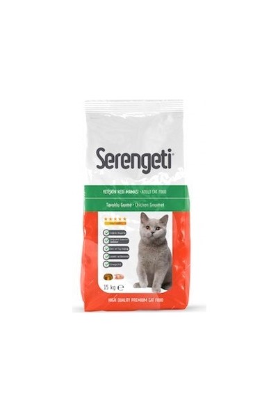 Serengeti Multi Color Tavuk Etli Kedi Maması 15 kg Serengeti Multi Color Tavuk Etli Kedi Maması 15 kg