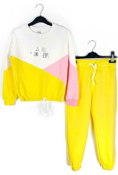 Kız Çocuk Just Baskılı Eşofman Takımı