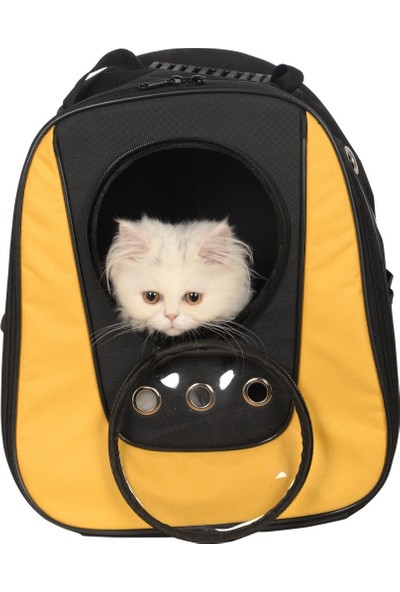 Telescop Kedi ve Köpek Taşıma Çantası Sarı