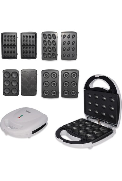 Hzl 7623 Waffle ve 6lı Mini Donut Makinası Hzl 7623 Waffle ve 6lı Mini Donut Makinası