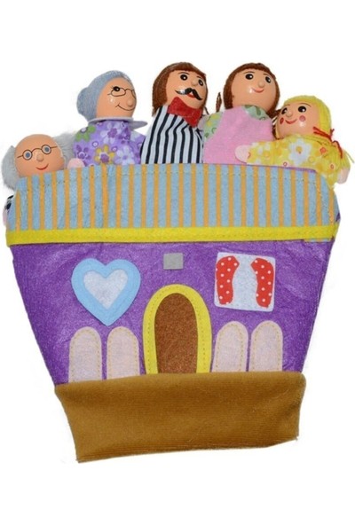 Pazariz Aile Parmak Kukla Eldiven Şeklinde