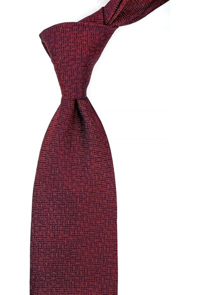 Kravatkolik Vecchia Style Bordo Nokta Desen Italyan Ipek Kravat İK986