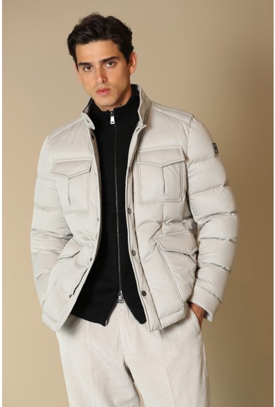 Lufian Sombart Kaz Tüyü Erkek Mont Taş