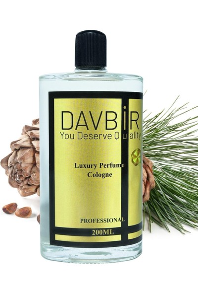 Davbir Sedir Kokulu 80 Derece Kolonya Cam Şişe 200ML Doğal Özler Davbir Davbir Sedir Kokulu 80 Derece Kolonya Cam Şişe 200ML Doğal Özler Davbir