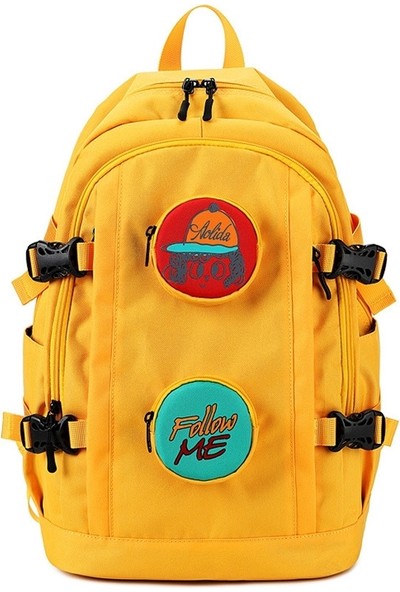 Vshop 611 Büyük Kapasiteli Oxford Sırt Çantası - Sarı (Yurt Dışından)
