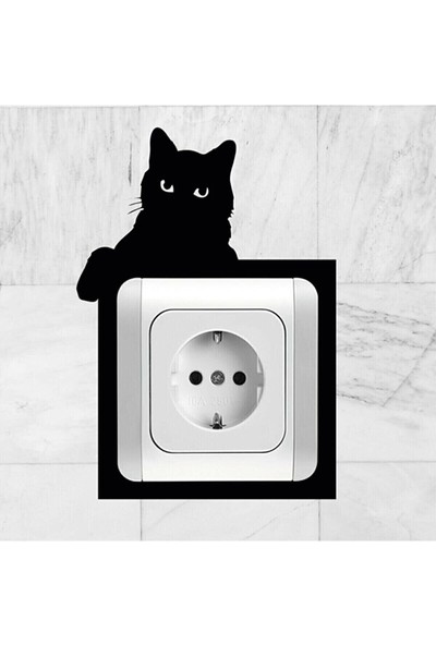 Bi Baksan Ya Sevimli Kedi Figür Priz Anahtar Çerçeve Süsü Dekoru Bi Baksan Ya Sevimli Kedi Figür Priz Anahtar Çerçeve Süsü Dekoru