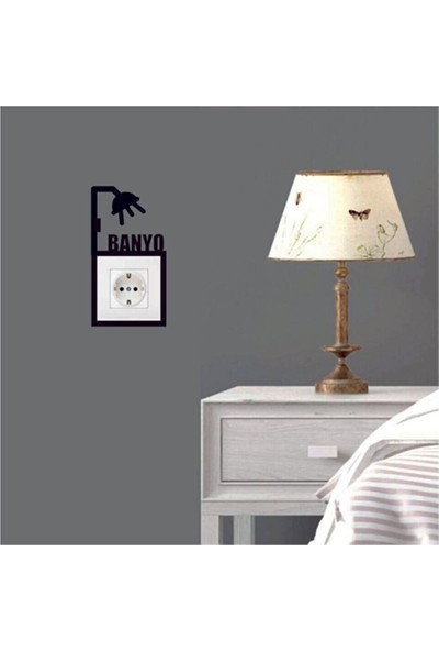 Bi Baksan Ya Duvar Dekorasyon Banyo Priz Çerçevesi Priz Süsü Bi Baksan Ya Duvar Dekorasyon Banyo Priz Çerçevesi Priz Süsü