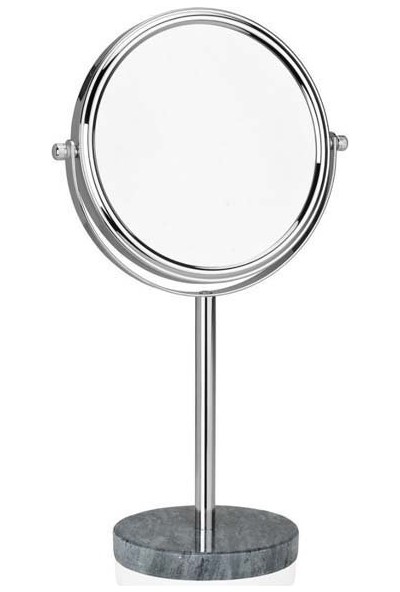 Andrea BA68116 Makyaj Aynası Gri Mermer Ayaklı X5 Andrea BA68116 Makyaj Aynası Gri Mermer Ayaklı X5