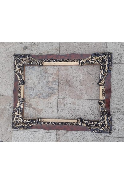 Hasyılmaz 86X66 cm Ölçülerinde Antik Ahşap Üstü Işlemeli Çerçeve Hasyılmaz 86X66 cm Ölçülerinde Antik Ahşap Üstü Işlemeli Çerçeve