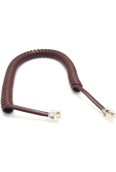 Hasyılmaz Spiralli Telefon Ahize Kablosu 2 Metre Bordo Hasyılmaz Spiralli Telefon Ahize Kablosu 2 Metre Bordo
