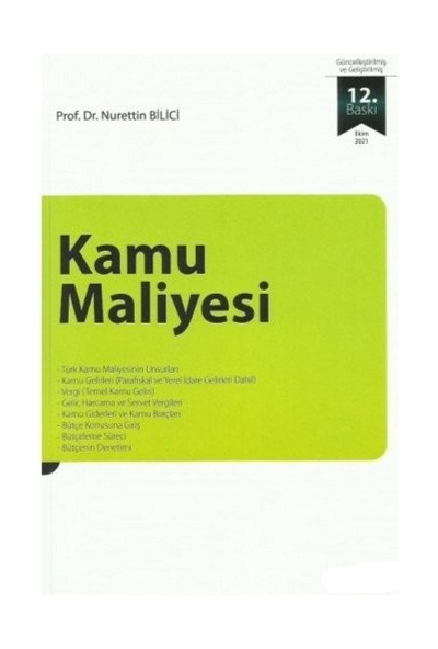 Kamu Maliyesi (Nuretttin Bilici) 12. Baskı