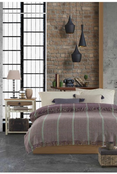 Elgin Home Collection Çift Kişilik Pamuklu Battaniye Ekose Seri Elgin Home Collection Çift Kişilik Pamuklu Battaniye Ekose Seri