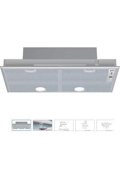 Siemens LB75565 Gömme Aspiratör Inox