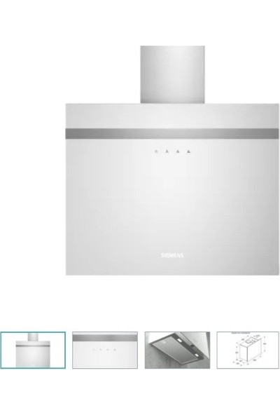 Siemens LC65FCJ20T Beyaz Duvar Tipi Davlumbaz