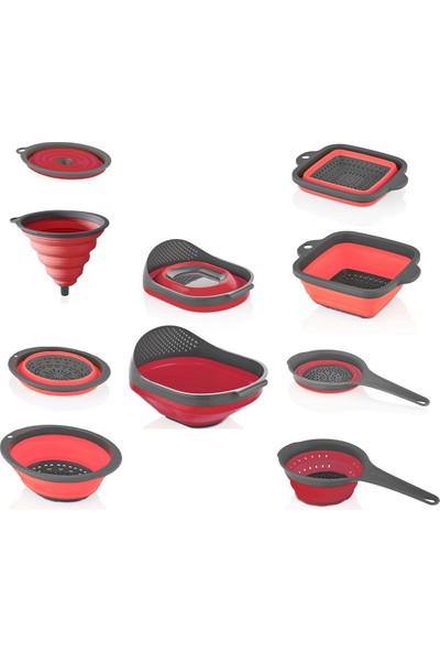 Zuzu Made 5 Parça Yer Kaplamaz Akordiyon Katlanabilir Süzgeç ve Huni Seti Akordeon Mutfak Seti Pembe 5 Li Set Zuzu Made 5 Parça Yer Kaplamaz Akordiyon Katlanabilir Süzgeç ve Huni Seti Akordeon Mutfak Seti Pembe 5 Li Set