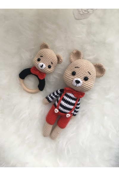 ikrastore Amigurumi Sevimli Ayıcık Cıngırak