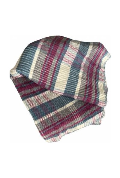 Muba Ekose Pamuklu Tv Battaniyesi 130X170CM Tek Kişilik Battaniye