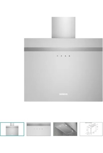 Siemens LC65FCJ70T Beyaz Duvar Tipi Davlumbaz Siemens LC65FCJ70T Beyaz Duvar Tipi Davlumbaz