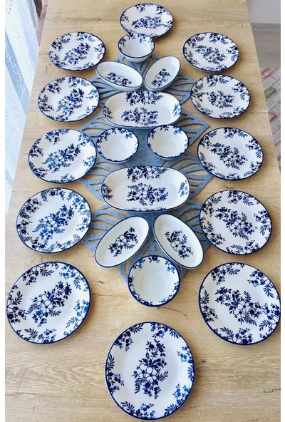 Venüs Home Yasemin Desen 12 Kişilik 22 Parça Kahvaltı Takımı