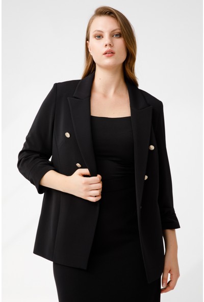 Ekol Süs Düğmeli Ceket