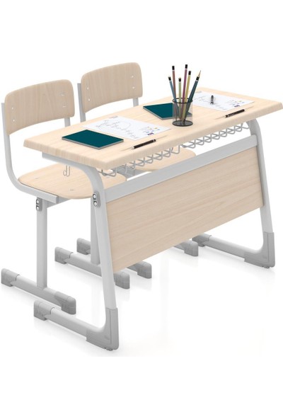 Feta Mercan Demonte Çift Kişilik Okul Sırası (ADS502) Feta Mercan Demonte Çift Kişilik Okul Sırası (ADS502)