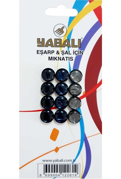 Yabalı Eşarp - Şal Klipsi 12LI Kart
