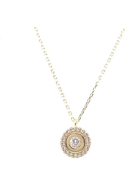 Zümrüt Sarraf Yeşil 8 Ayar Altın Dairesi Taşlı Kolye Zümrüt Sarraf Yeşil 8 Ayar Altın Dairesi Taşlı Kolye