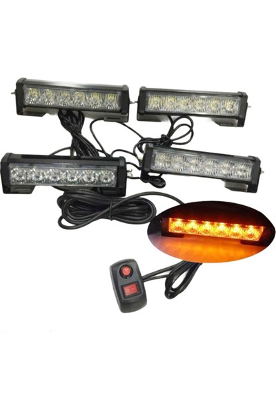 Space Çakar Lamba Power Ledli 4'lü Kırmızı-Beyaz/mavi-Beyaz 12V/ LAPA194 Space Çakar Lamba Power Ledli 4'lü Kırmızı-Beyaz/mavi-Beyaz 12V/ LAPA194