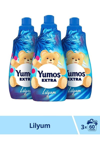 Yumoş Extra Yumuşatıcı Lilyum 60 Yıkama - 3'lü Set. Yumoş Extra Yumuşatıcı Lilyum 60 Yıkama - 3'lü Set.