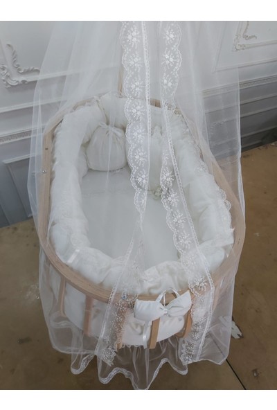 Babyen1 Krem Pufidik Sepet Beşik Uyku Seti